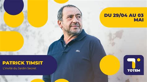 Patrick Timsit Sur Totem Seul Face à Vous Pour Se Raconter