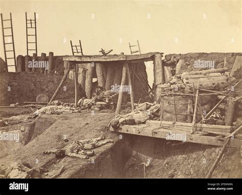 Angle Of North Taku Fort At Which The French Entered Felice Beato