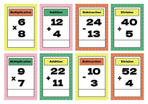 Large Math Flashcards At Chelsea Elyard Blog
