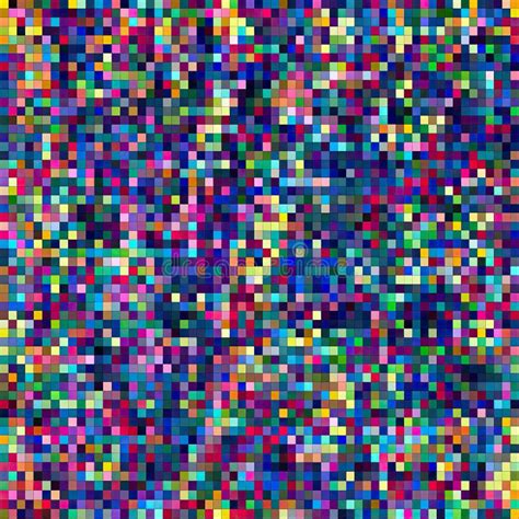 Colorful Pixelated Mosaic 8 Bit Style Pixel Art Background Seamless