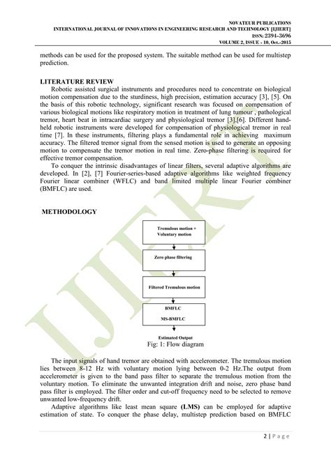 Physiological Tremor Estimation Using Bandlimited Fourier Linear