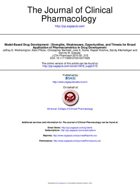 Pdf Model Based Drug Development