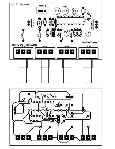 Pcb Layout Lm1036 Tone Control Hifi Amplifier Audiophile Speakers Audio Amplifiers Hifi