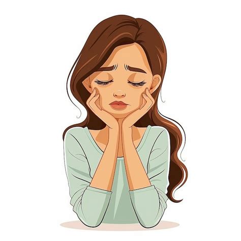 Nausea Vector Icon Isolated On White Background Premium Ai Generated