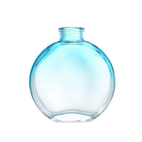 1 Bottle Gradient Color Empty Glass Diffuser Bottle For Aromatherapy Diy Replacement Reed