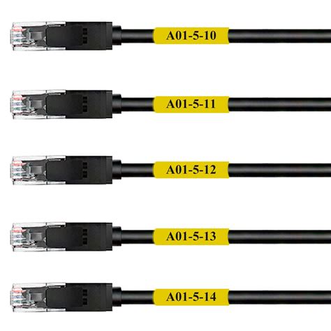 Mr Label Self Laminating Wrap Around Cable Labels Letter Sheet Laser Printer Only For Wire