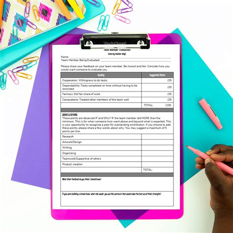 Team Leader Evaluation Form Ted Guru Ted Guru