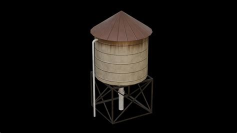 Water Tower 3d Model Turbosquid 2281374