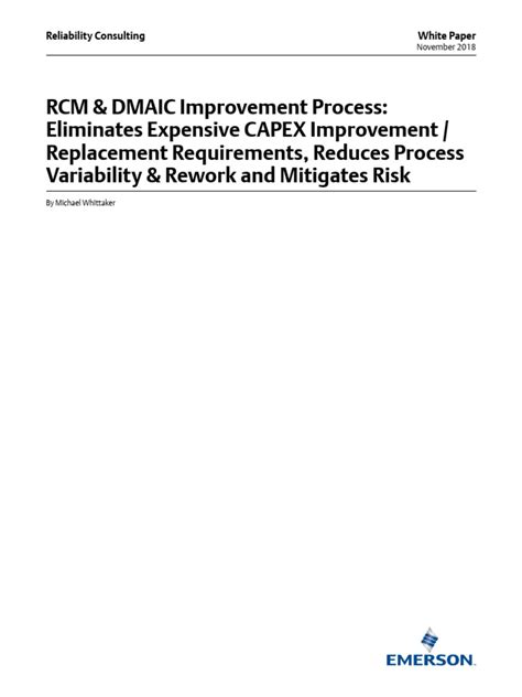 Dimac Case Study 1 Pdf Reliability Engineering Six Sigma