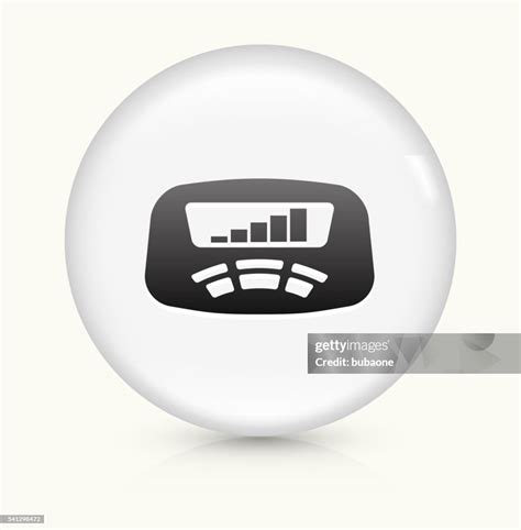 Frequency Icon On White Round Vector Button High Res Vector Graphic
