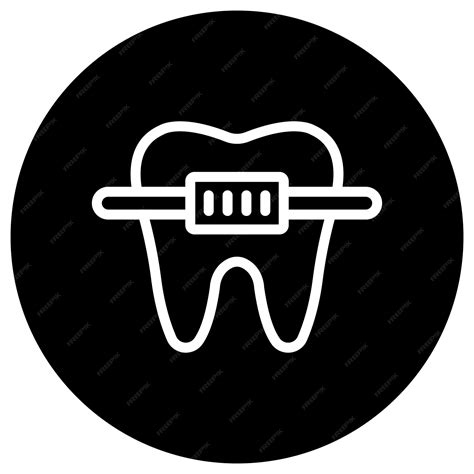 Premium Vector Braces Vector Icon Design Illustration