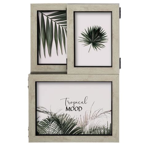 Pêle Mêle 6 Vues Pliable Noir Cadres Pier Import