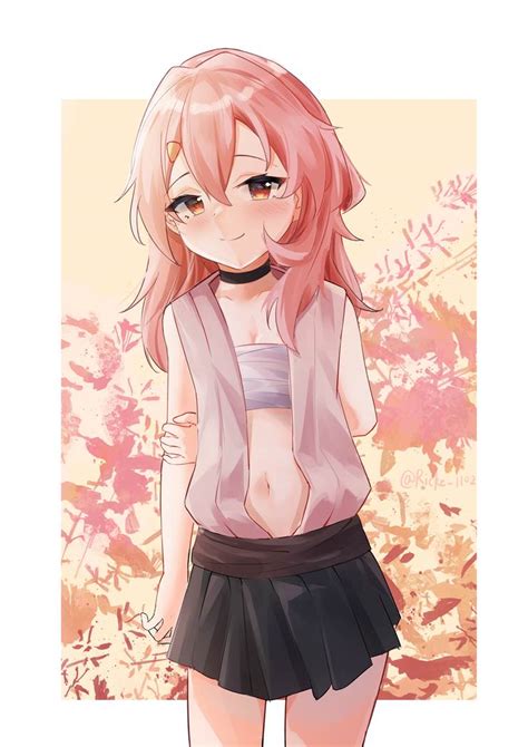 女忍者椿的心事 肚脐 女孩 杏李图片 尺寸2480x3508 BoBoPic