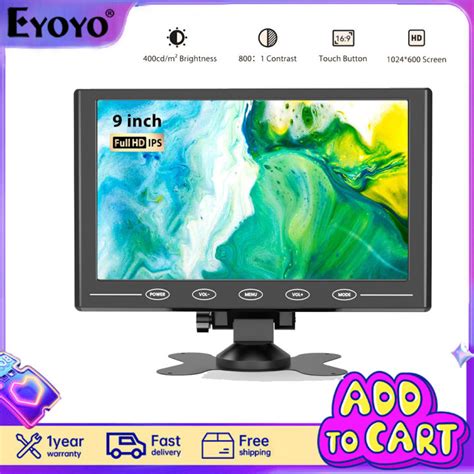 Eyoyo Inch Monitor Small Ips Hdmi Monitor X Hdmi Vga Av Monitor With Remote Control