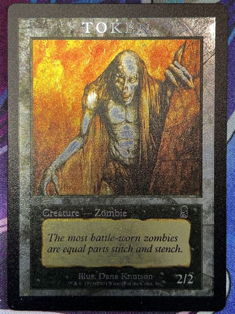 Zombie Token Metal Bootleg Mage
