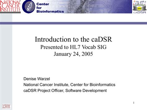 Cadsr Content Development