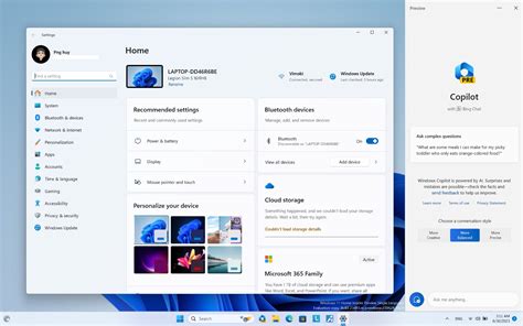 Trải Nghiệm Sớm Windows Copilot Và Các Tính Năng Mới Trên Bản Cập Nhật