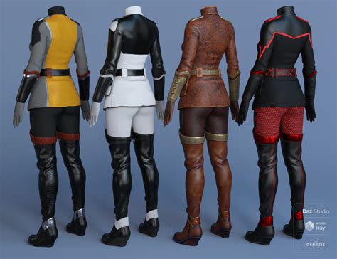 Sci Fi Officer Outfit Textures Daz 3D