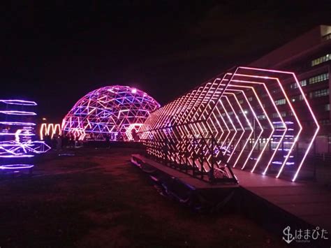 横浜イルミネーション「ヨルノヨ2022」点灯！光のオブジェのバリエーション増え“近未来感”アップしてた はまぴた