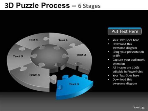 PowerPoint Layouts Marketing Pie Chart Puzzle Process Ppt Process