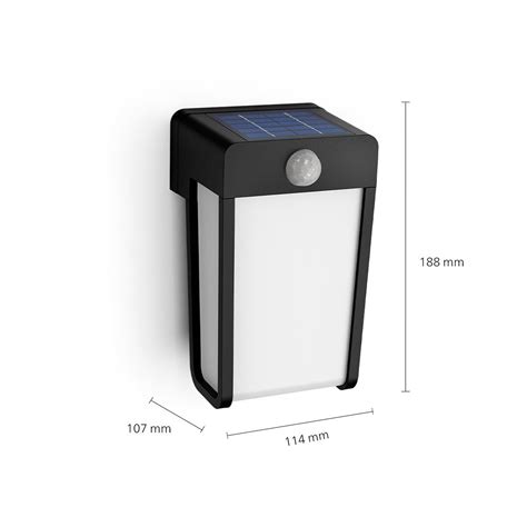 Philips Led Wall Light Shroud Black Opal Sensor Lights Ie