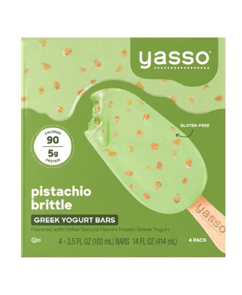 Bars Yasso Frozen Greek Yogurt Frozen Greek Yogurt Yogurt Bar Pistachio Brittle