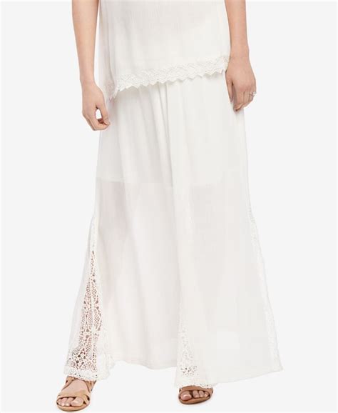 Motherhood Maternity Crochet Trim Maxi Skirt Macys