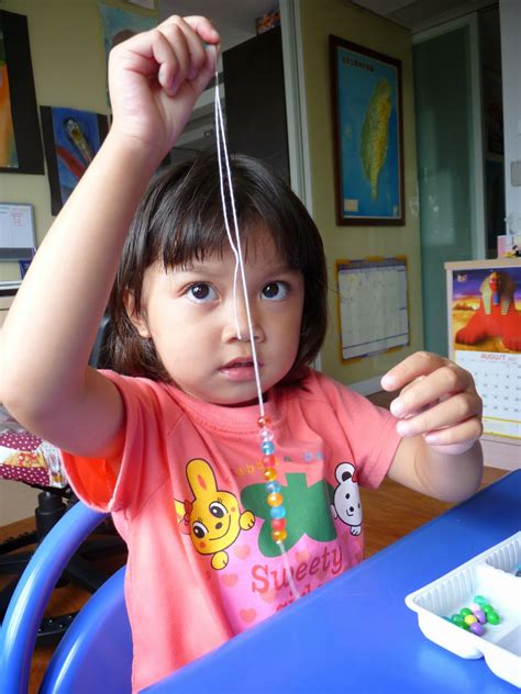 Practical Life Xi Threading Small Beads