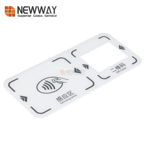 Uv Resistant White Printing Card Detect Qr Code Scan Tempered Glass