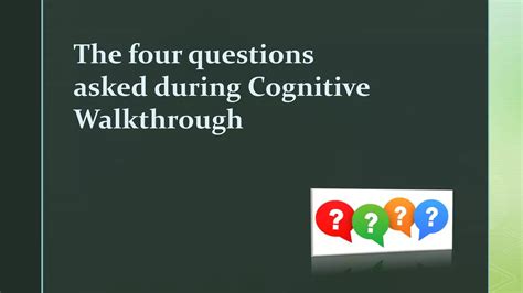 Cognitive Walkthrough Ppt