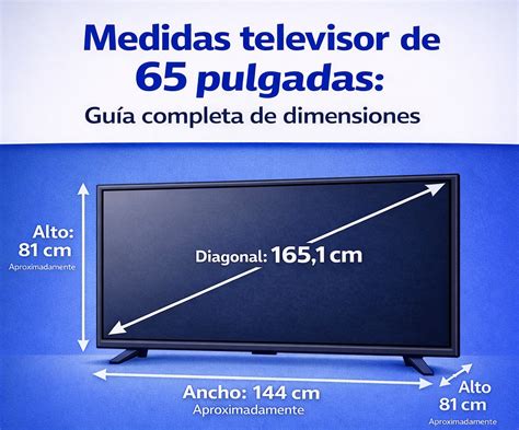 Medidas Televisor 65 Pulgadas Guía De Dimensiones J9 Distribuciones
