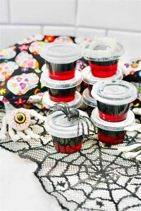 Vampire Kiss Jello Shots For Halloween