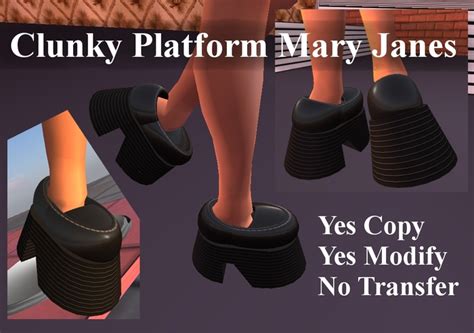 Second Life Marketplace Kfa Chunky Clunky Platform Mary Janes