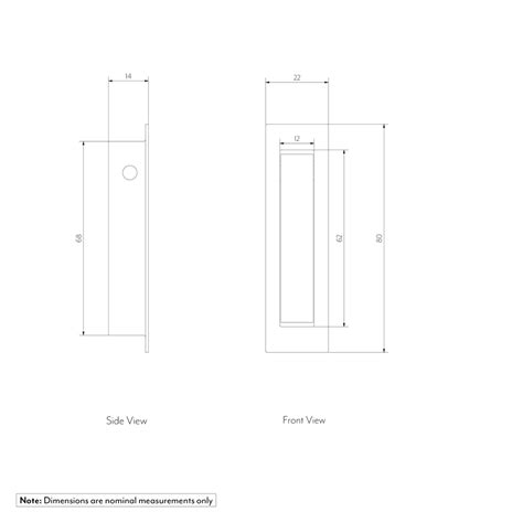 Cavity Slider Edge Pull Stainless Steel Abi Interiors