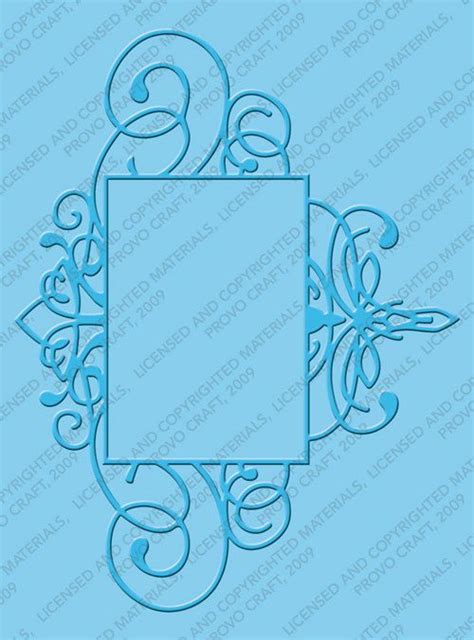 Cuttlebug Flourished Frame Embossing Folder