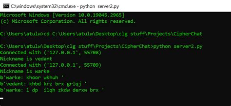Github Vedantwarke Cipher Chat It Is A Secured Client Server Based Chat Application Developed