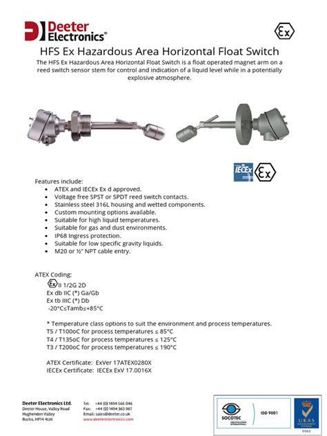 hfs ex datasheet manual pdf switch electricity