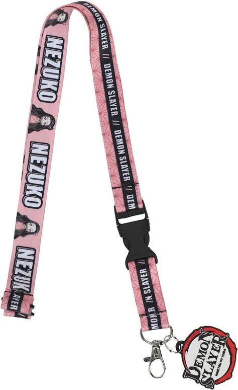 Demon Slayer Nezuko Lanyard With Neck Breakaway And Charm Slice Of