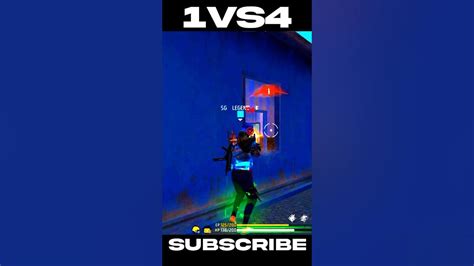 Unbelievable 1 Vs 4 Freefire Clutch Shorts Viral Freefire Youtube
