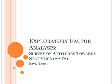 Ppt Exploratory Factor Analysis Survey Of Attitudes Towards Statistics Sats Powerpoint