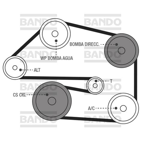 Diagrama De Banda De Chevy Bandas Serpentinas Silverado Inst