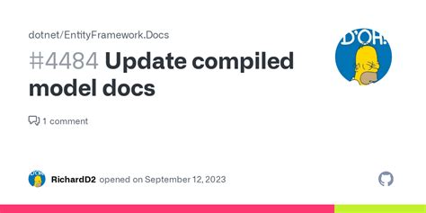 Update Compiled Model Docs · Issue 4484 · Dotnetentityframeworkdocs
