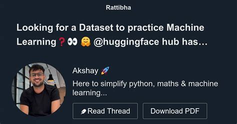 Looking For A Dataset To Practice Machine Learning 👀 🤗 Huggingface Hub