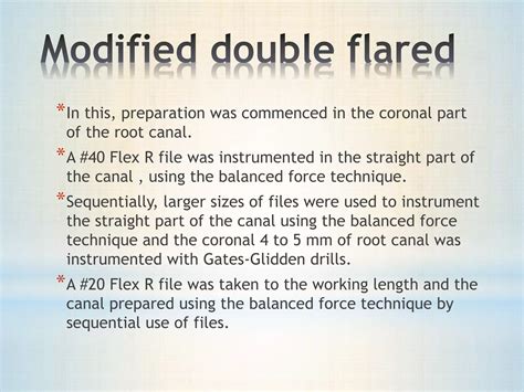 Root Canal Preparation Techniques Endodontic Treatment Ppt
