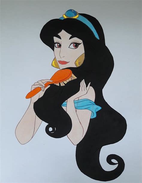 Aladdin Jasmine Original Drawing Drawing By Dasha Stepanova Fine Art