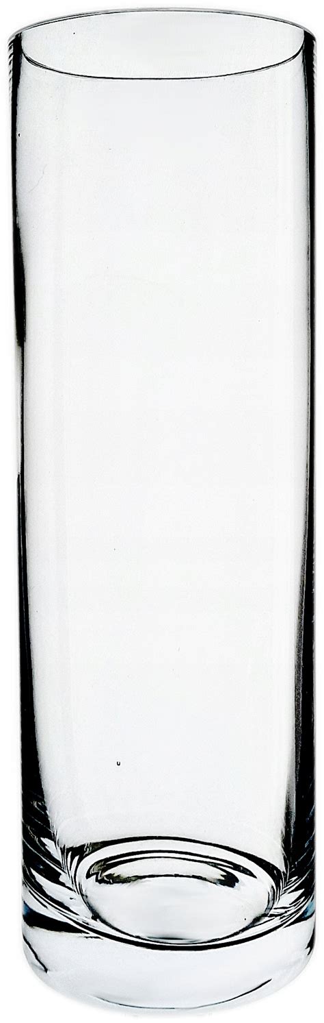 Wazon szklany cylinder TUBA walec wysoki H30 dekoracyjny do kwiatów