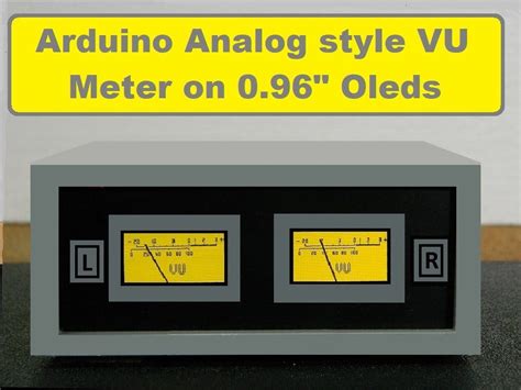diy analog style stereo vu meter on i2c oled