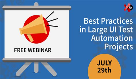 free webinar best practices in large ui test automation projects — ranorex