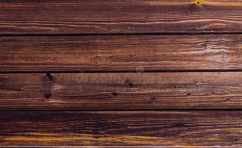 Donkere Bruine Houten Achtergrond Horizontale Planktextuur Sluit