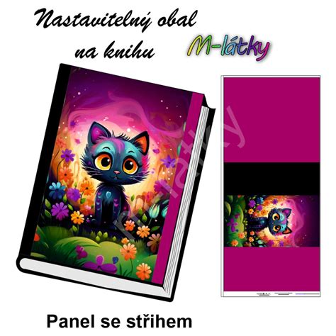OB Panel nastavitelný obal na knihu kočka kočárkovina náš